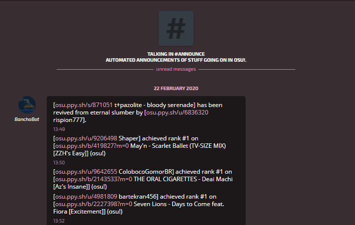 Format links on website chat · Issue #5669 · ppy/osu-web · GitHub