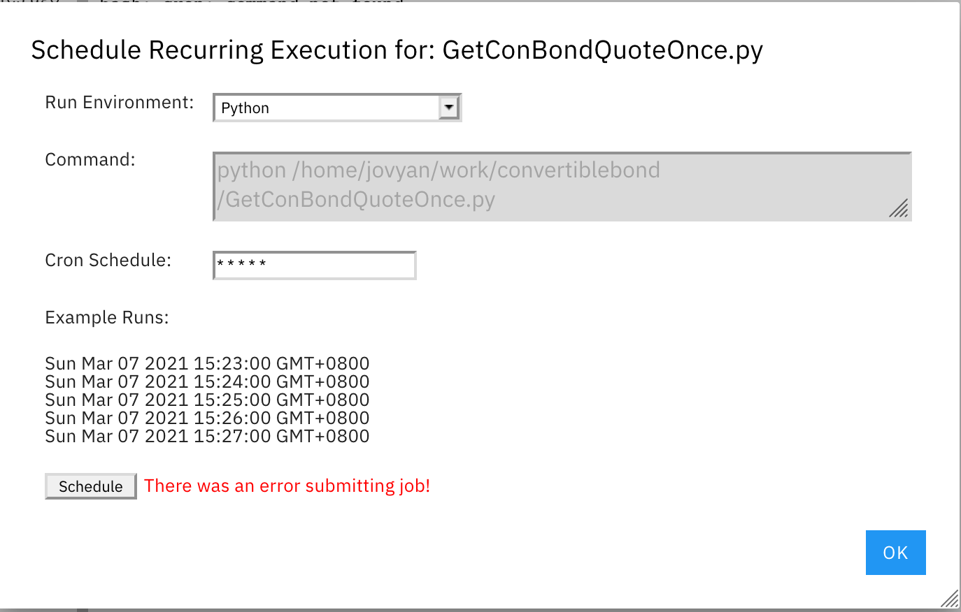 tasks not getting schedule · Issue #11 · tiburon-security/jupyterlab_scheduler · GitHub