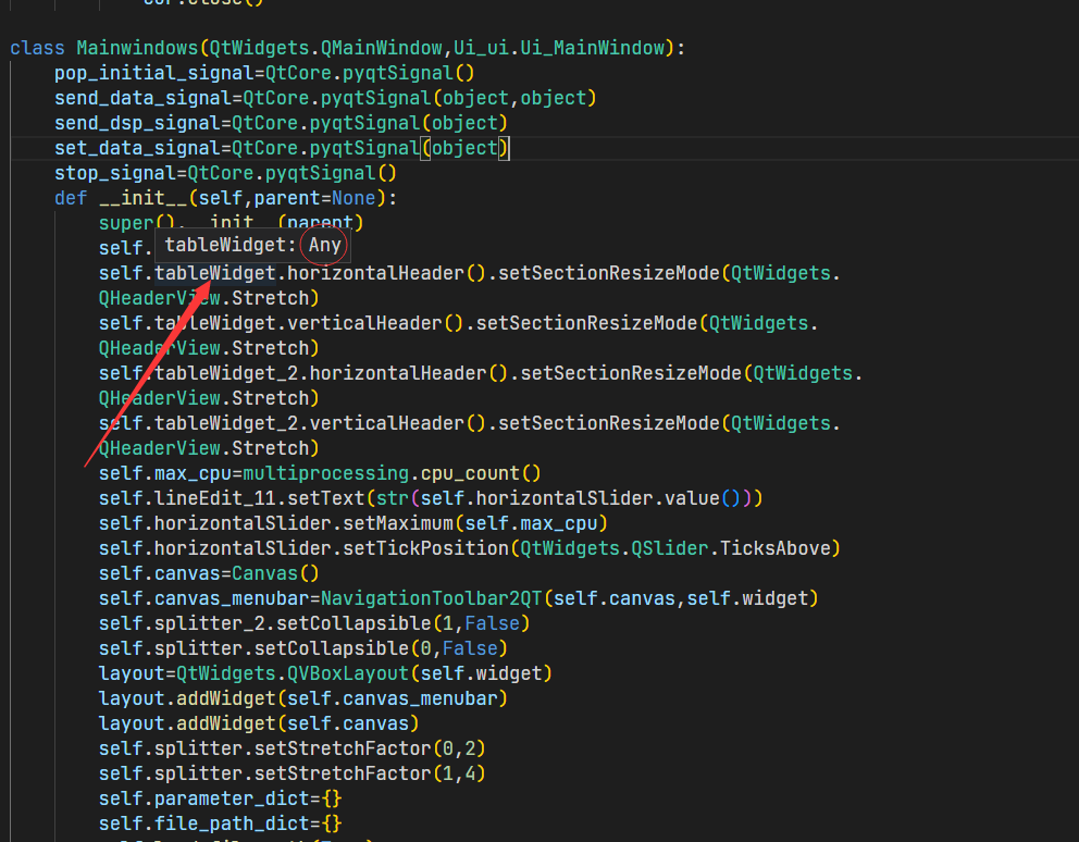 Pylance Cannot Recognize Instance Variables In The Pyqt5 Module No Smart Completion · Issue