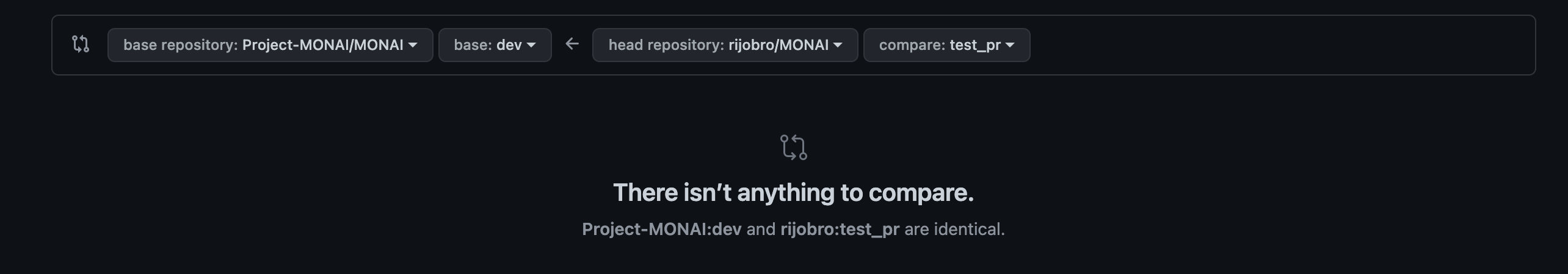Can't select branch when creating pull request from forked repo to MONAI repo · Issue #2517 ...