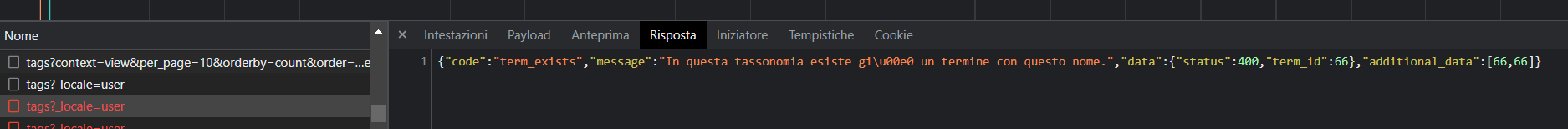 WordPress API error when trying to add tags · Issue #43464 · WordPress/gutenberg · GitHub