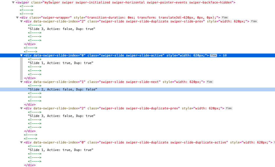 SwiperSlideDirective isDuplicate is incorrect in loop mode · Issue #6308 · nolimits4web/swiper ...