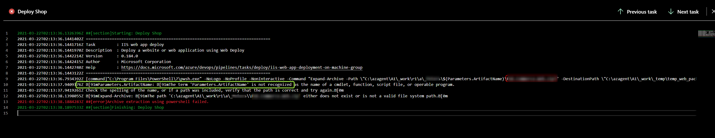 Enable Xml Transformation And Receive Parametersartifactname Is Not