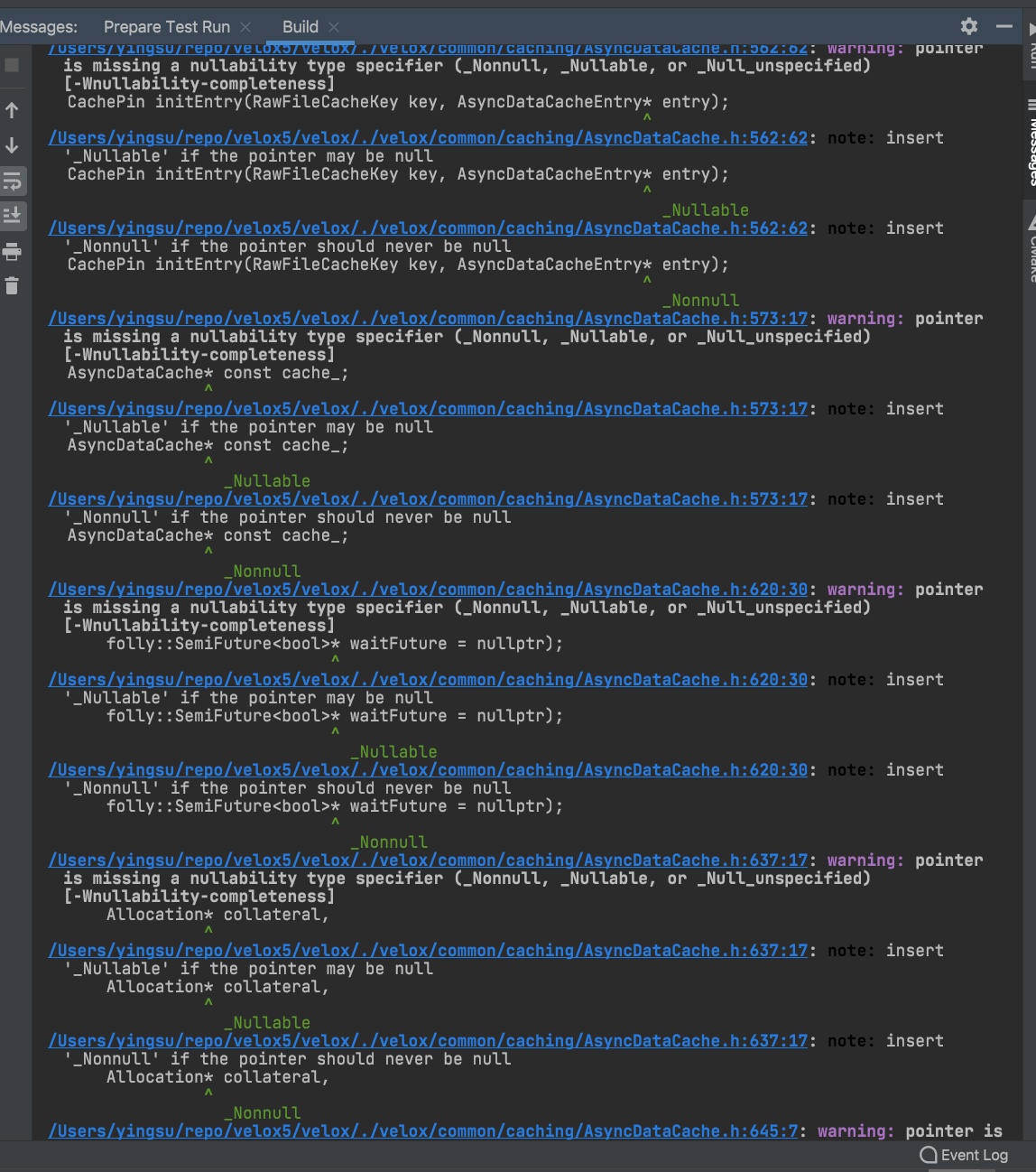 Add nullability check to "make format-check" · Issue #3586 · facebookincubator/velox · GitHub