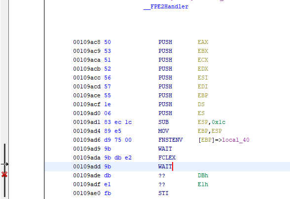 X86 Disassembler Fails To Recognize Fwait And Fdisi · Issue 4262 · Nationalsecurityagency 