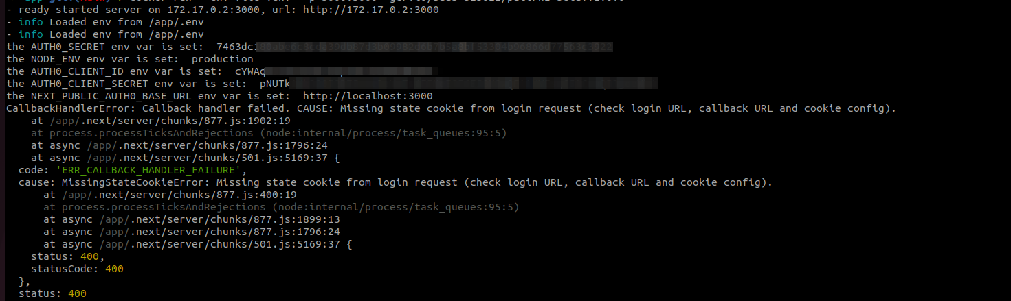 Callbackhandlererror Callback Handler Failed Cause Missing State Cookie From Login Request 3065