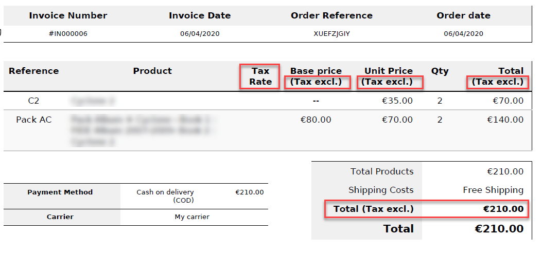 Do not mention tax in invoice labels when tax is disabled · Issue ...