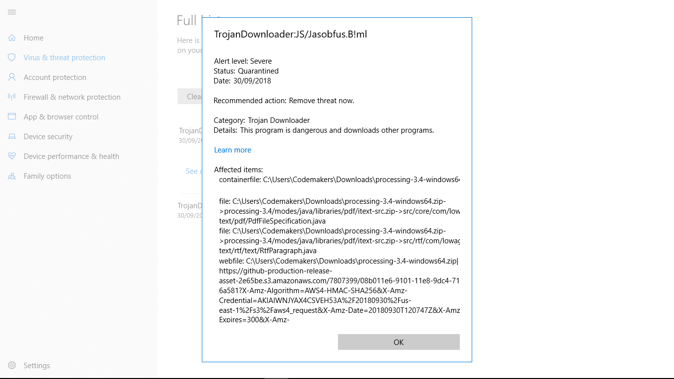 There is a VIRUS! · Issue #5665 · processing/processing · GitHub