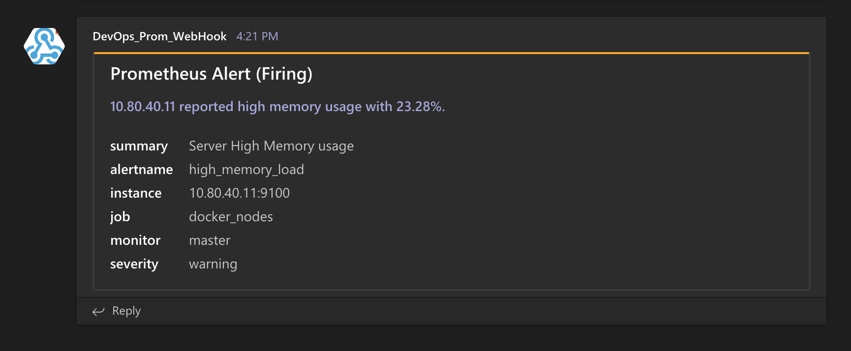 [BUG] · Issue #179 · prometheus-msteams/prometheus-msteams · GitHub