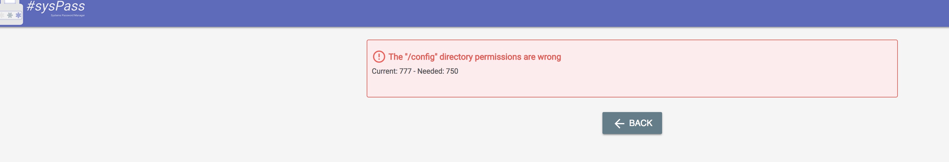 Unable to write into the "/config" directory · Issue #997 · nuxsmin/sysPass · GitHub