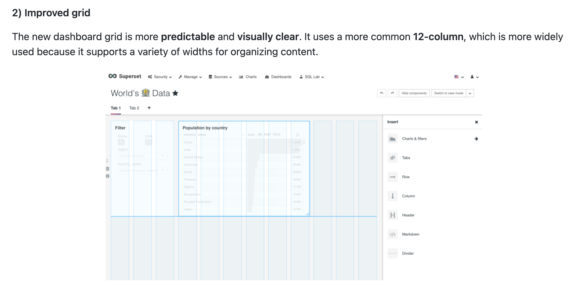 [dashboard] grid granularity · Issue #16140 · apache/superset · GitHub