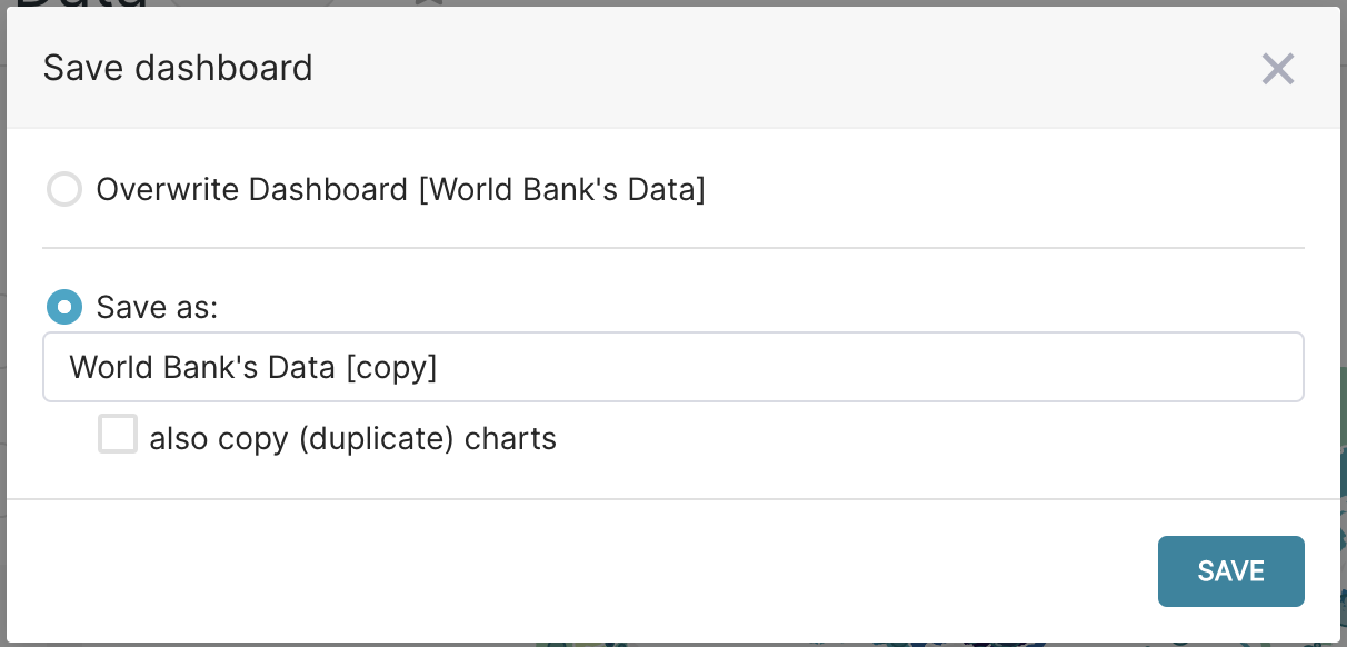 Duplicate dashboard with optionally duplicate charts · Issue #17793 · apache/superset · GitHub