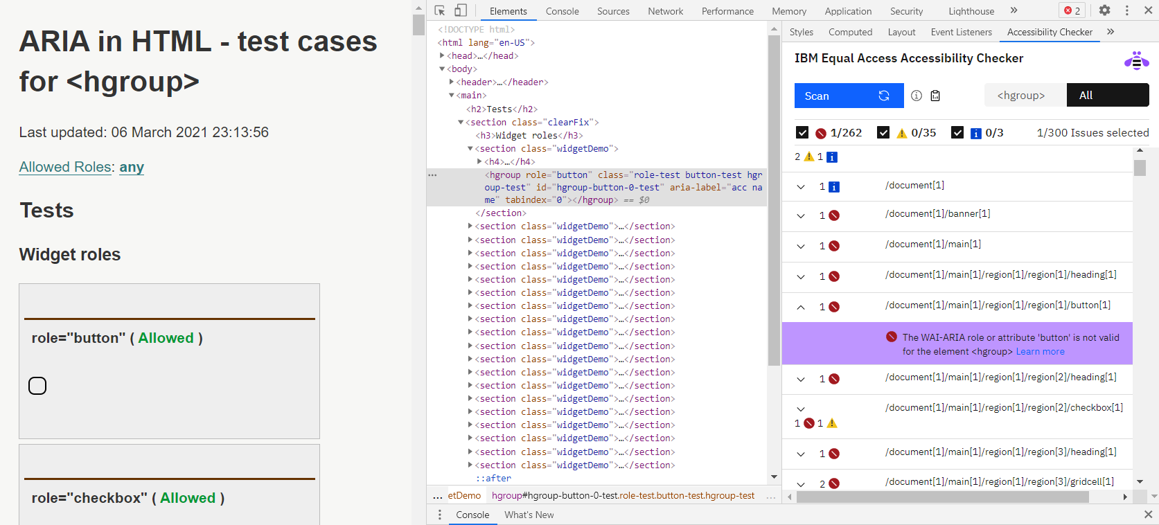 hgroup elements are allowed to have any role · Issue #336 · IBMa/equal-access · GitHub