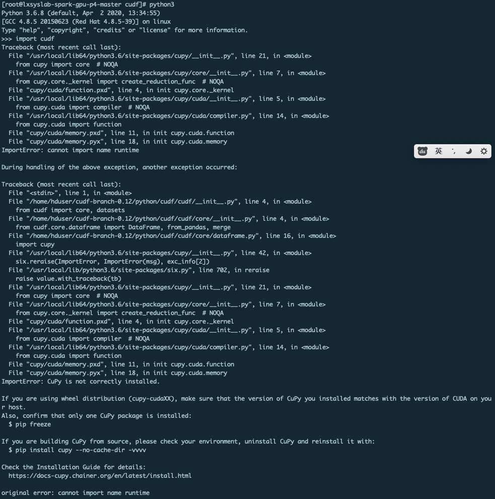 Qst Importerror Cannot Import Name Runtime ‘ · Issue 5255 · Rapidsaicudf · Github