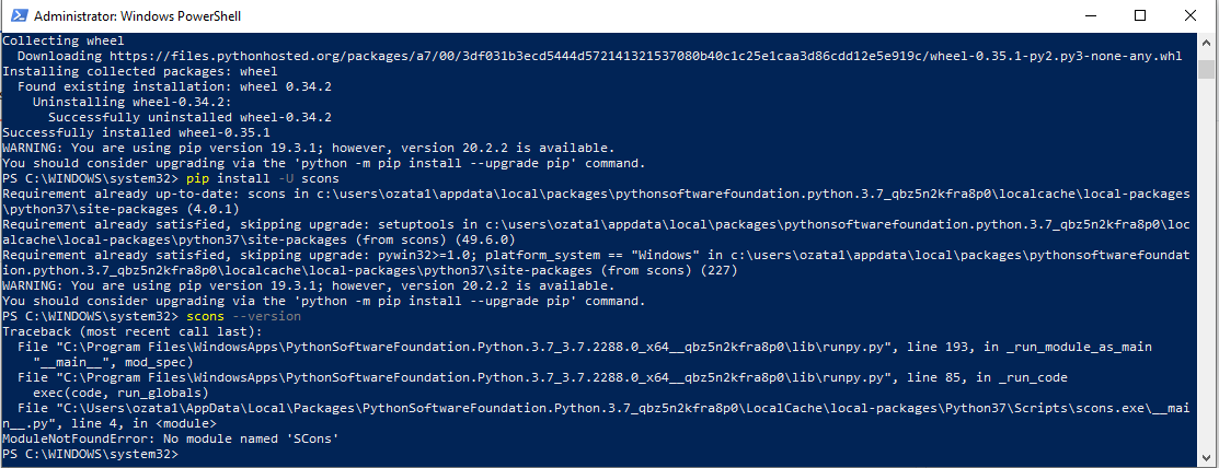 No Module Named Scons Error When Running Scons · Issue 3782 · Sconsscons · Github 