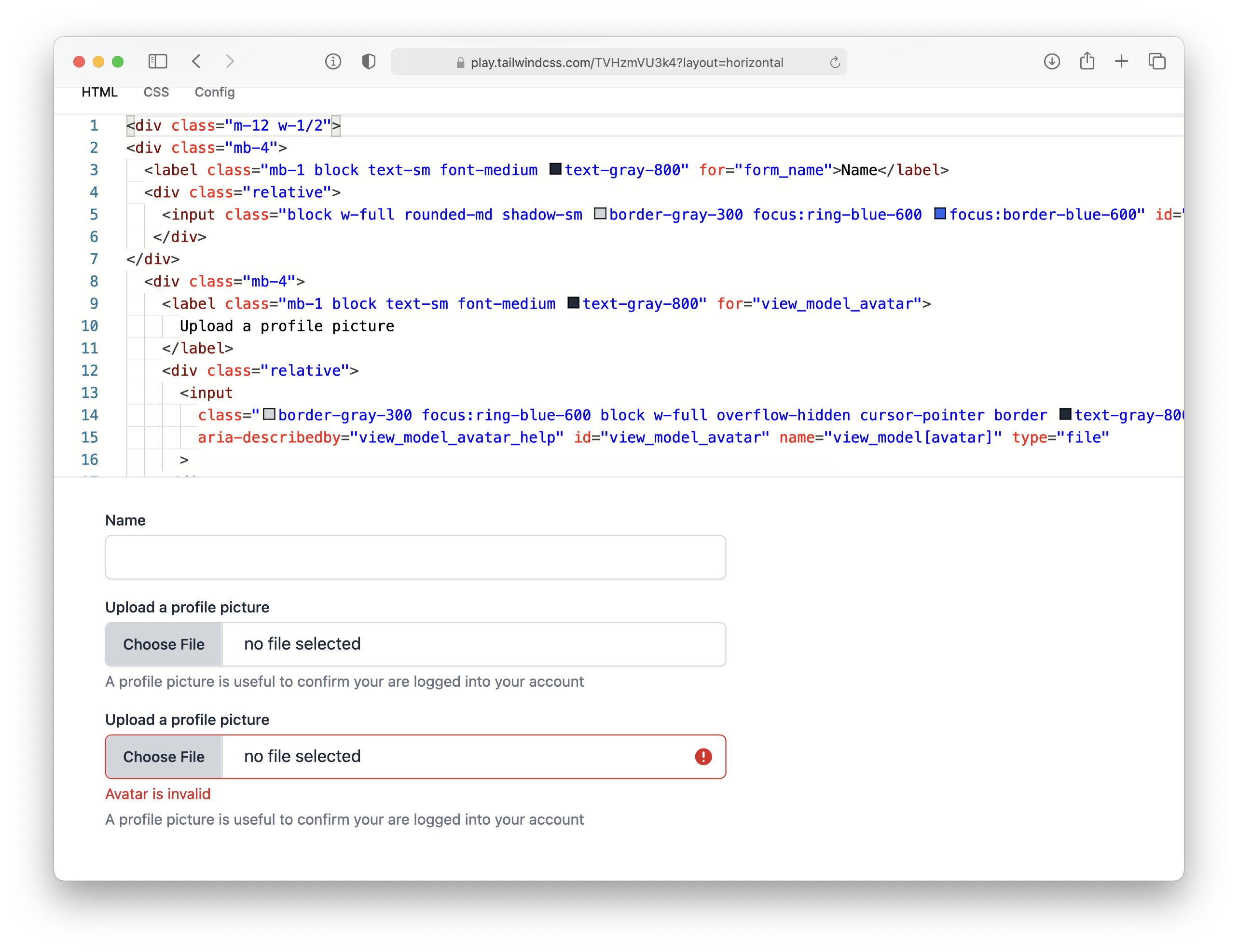  FR Styles For input type file Issue 25 Tailwindlabs
