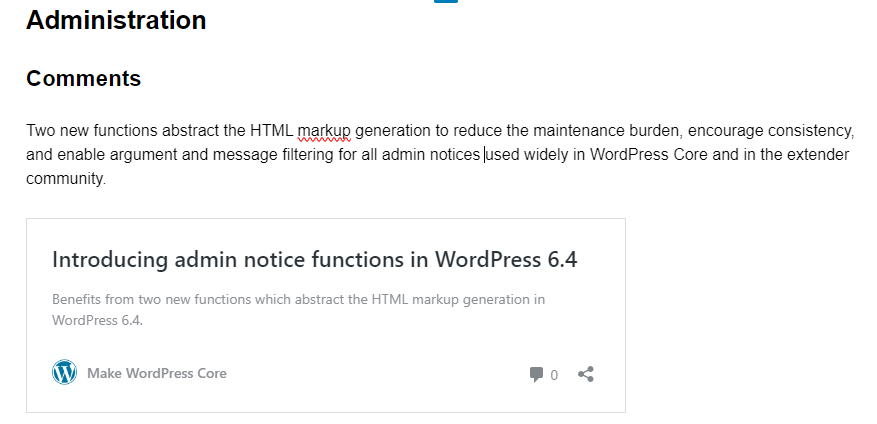 Create function to output admin notices · Issue #1161 · WordPress/Documentation-Issue-Tracker ...