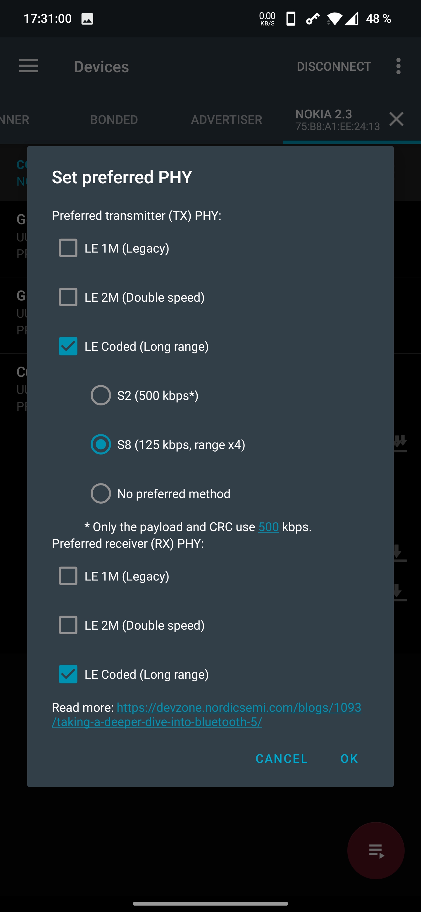 nRF Connect @ Android: Poor distance even with coded phy s8 (long range) · Issue #155 ...
