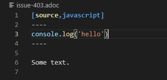 Syntax highlighting broken by some JS source block · Issue #403 ...
