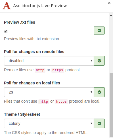 Allow to disable/configure refresh frequency · Issue #129 · asciidoctor/asciidoctor-browser ...