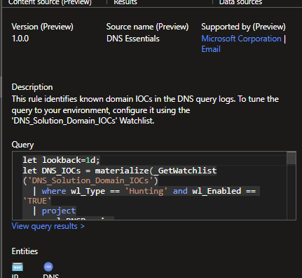 DNS Solution - Watch lists are missing in version 2.0.2 · Issue #8148 · Azure/Azure-Sentinel ...