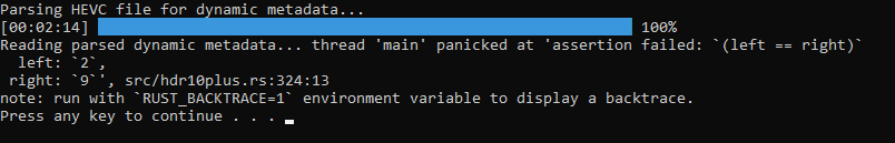 metadata parsing failed · Issue #11 · quietvoid/hdr10plus_tool · GitHub