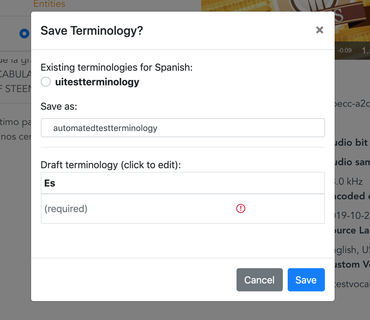 Save terminology table doesn't have Add and Remove row buttons · Issue #130 · aws-solutions ...
