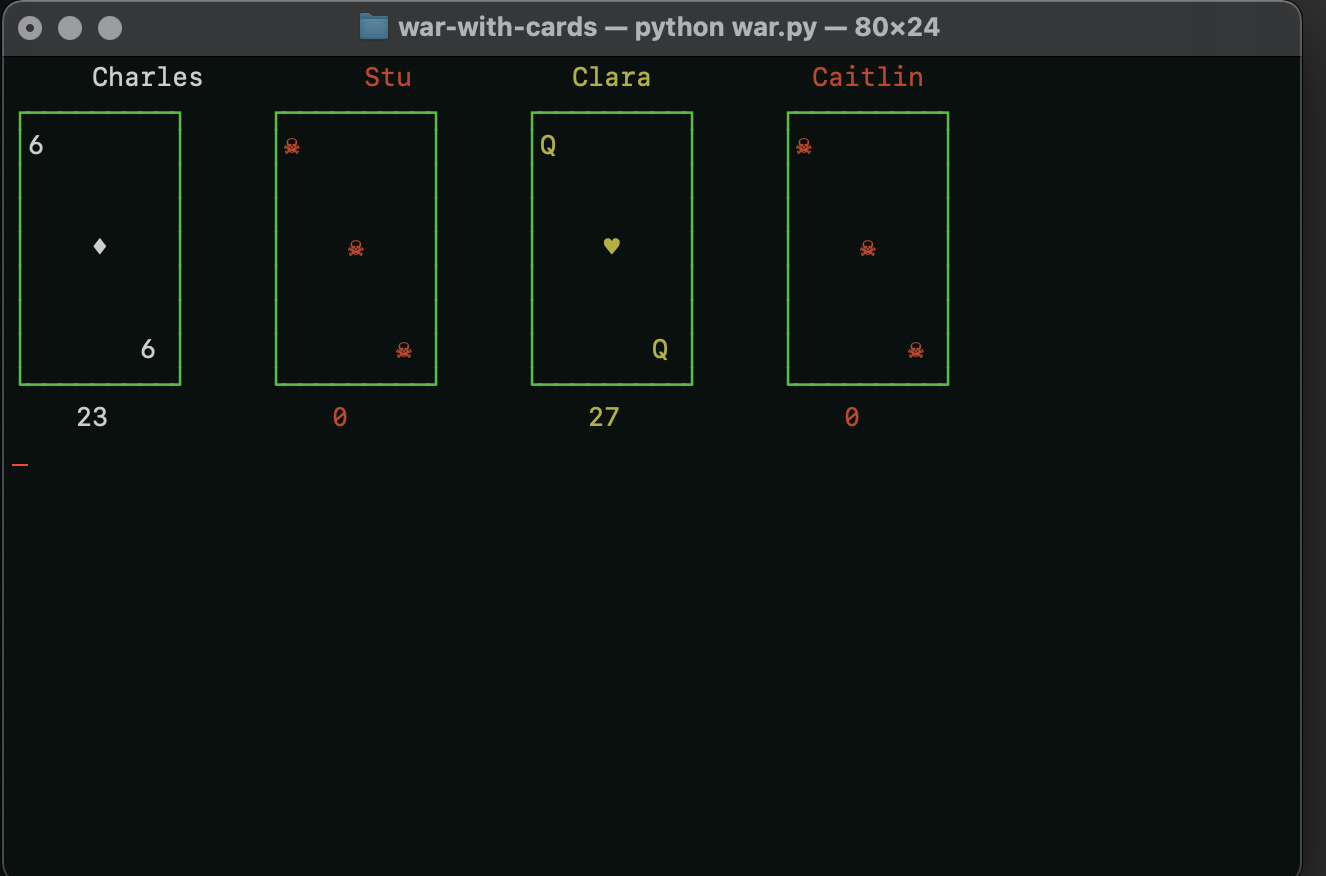 GitHub - CRG180/war-with-cards
