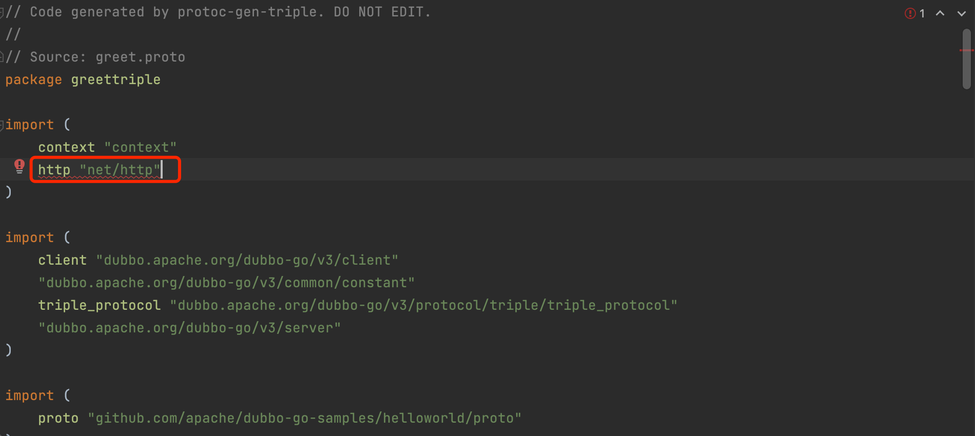 Protoc Gen Triple Generete Redundant Import Statement When There Is No Stream Invocation · Issue 