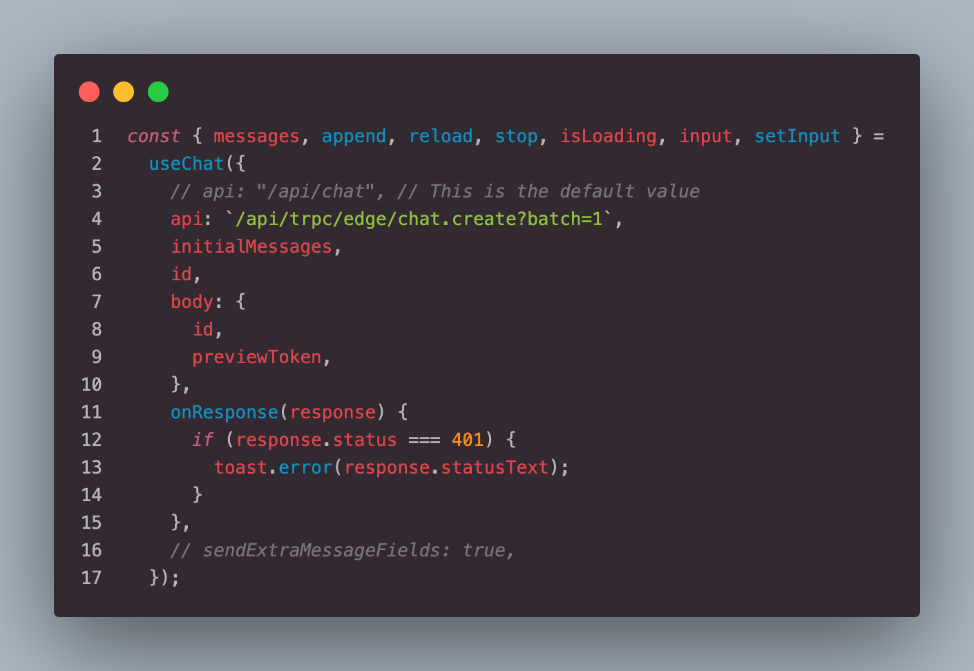 how to use useChat with trpc router? · Issue #572 · vercel/ai · GitHub