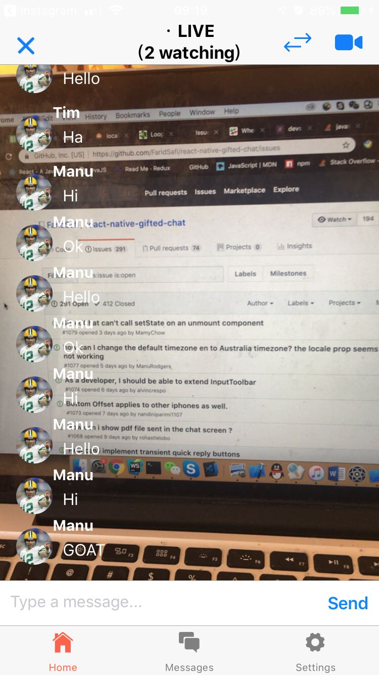 how can I only render 3 messages at once and I can scroll list view to see other messages ...