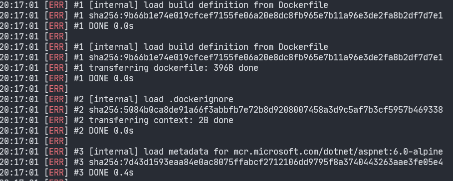 Docker Tasks Build Output as ERR · Issue #861 · nuke-build/nuke · GitHub