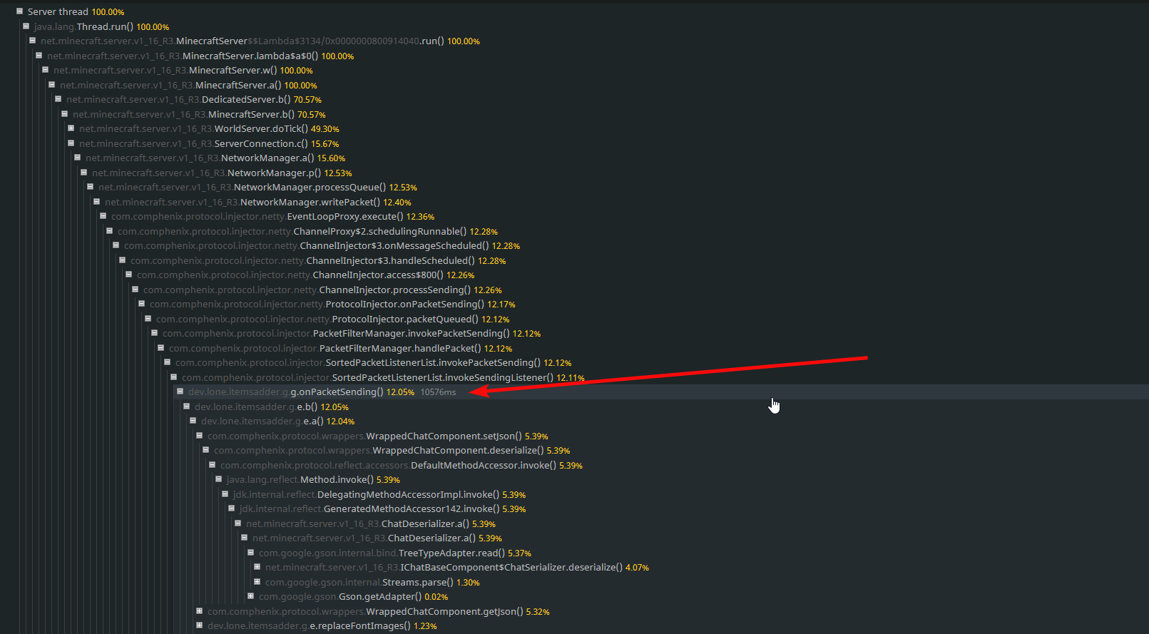 Huge lag issues after 55+ online [BUG] · Issue #728 · PluginBugs/Issues-ItemsAdder · GitHub