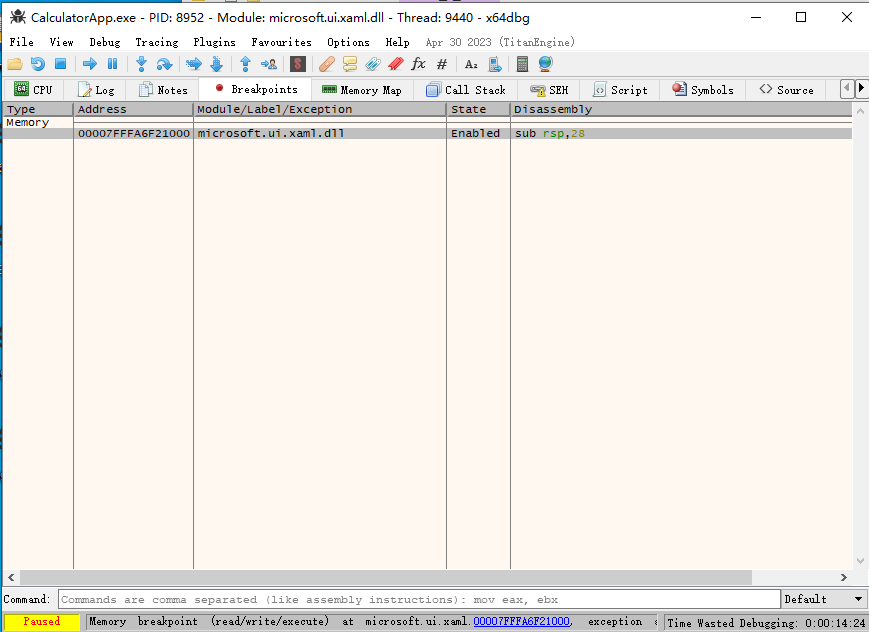 内存断点BUG · Issue #3086 · x64dbg/x64dbg · GitHub