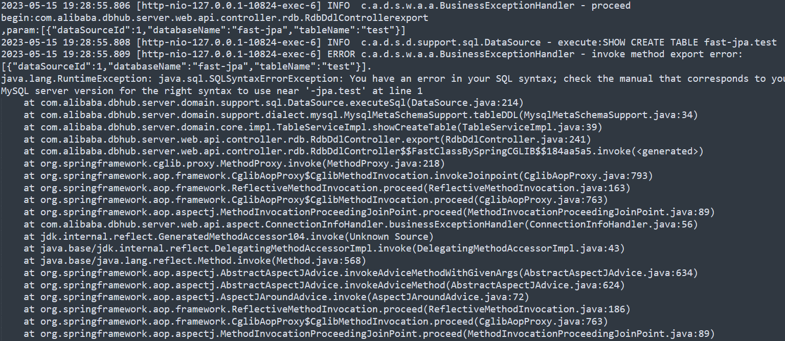 windows版本为什么不管点哪里都报错啊,少了什么设置吗 · Issue #129 · alibaba/ali-dbhub · GitHub