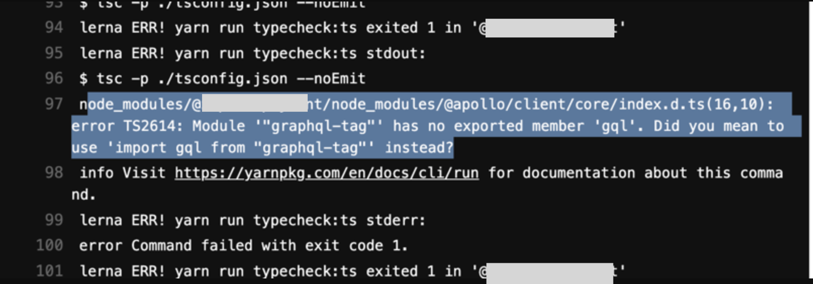 Typescript error: Module graphql-tag has no exported member 'gql' · Issue #9766 · apollographql ...