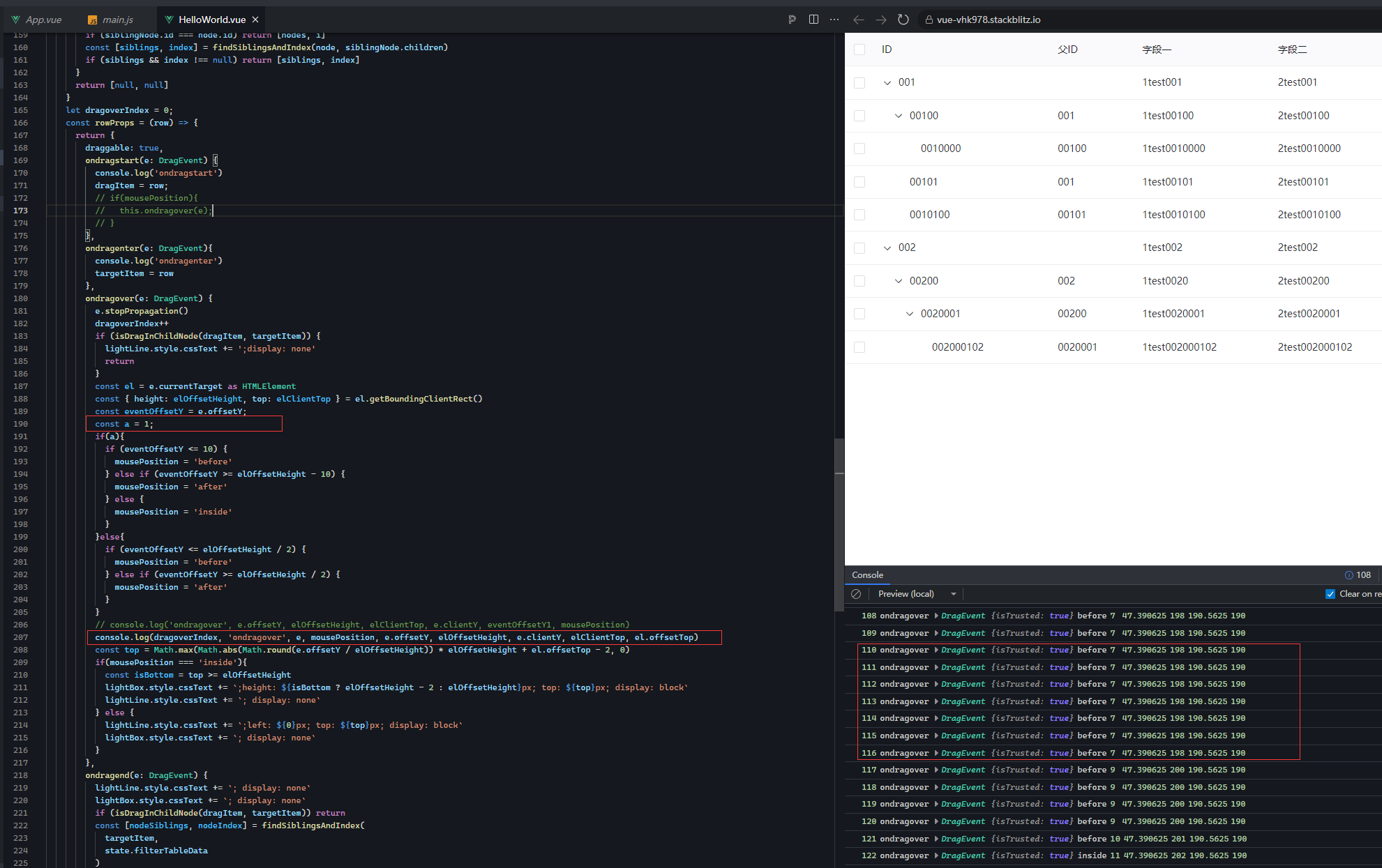 I want to use row-props to realize drag-tree-table,but find some problems · Issue #4004 · tusen ...