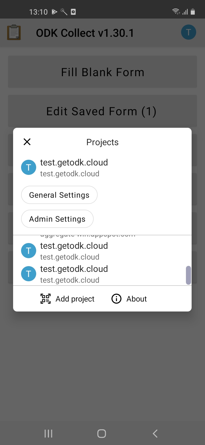 Multiple project support · Issue #4439 · getodk/collect · GitHub