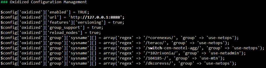 We couldn’t retrieve the device information from Oxidized - IOSXE ...