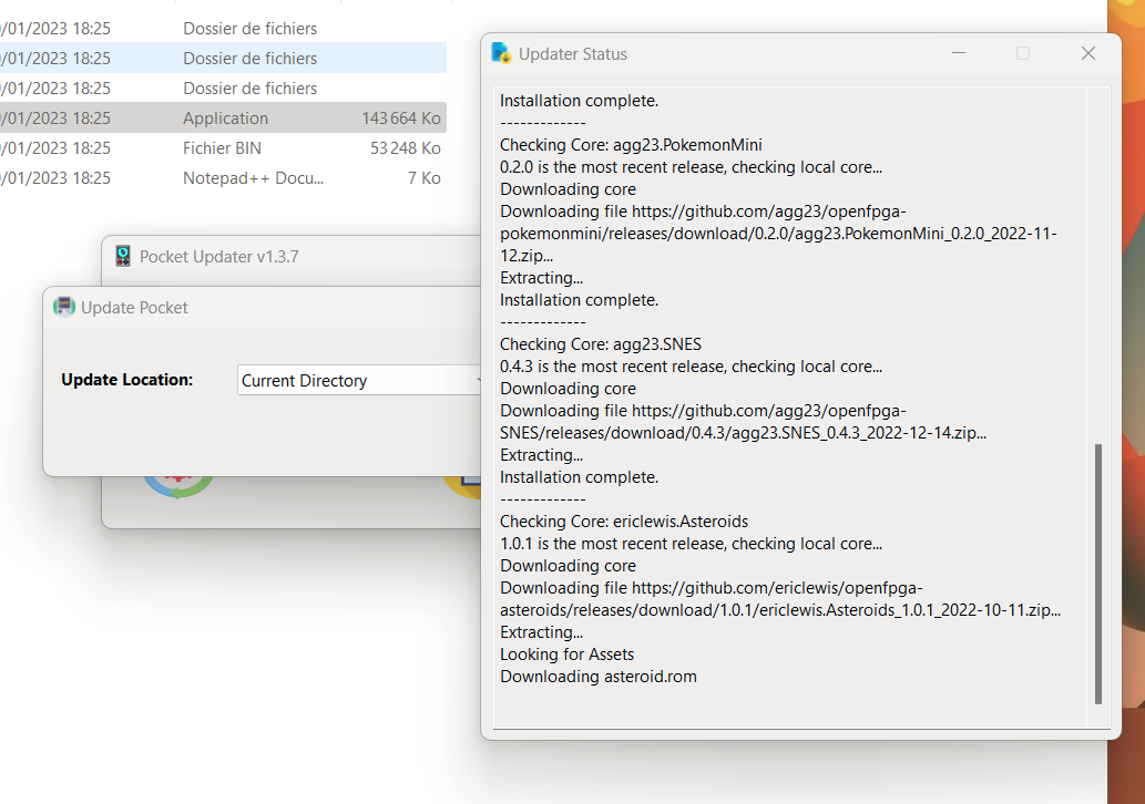 Download doesn't start · Issue #46 · RetroDriven/Pocket_Updater · GitHub