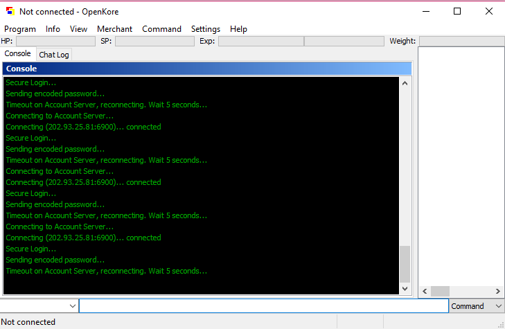 Server Connection Issue on idRO Renewal Server · Issue #1425 · OpenKore/openkore · GitHub