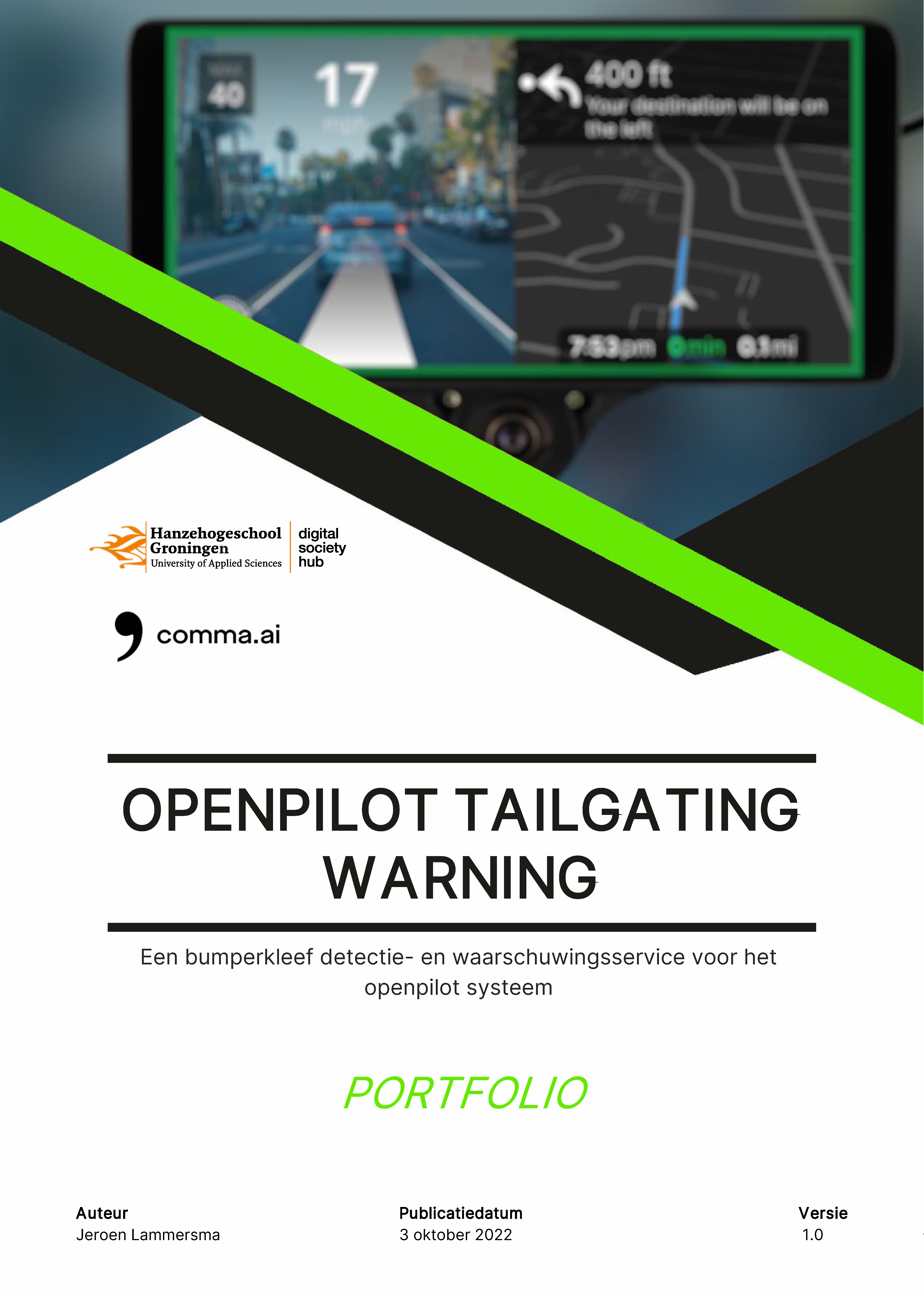 Github Jeroenlammersmaportfolio Openpilot Tailgating Warning Lammersma Portfolio Van Het