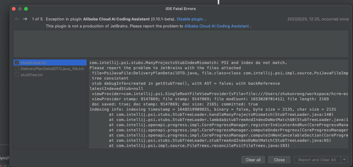 idea fata error报错 · Issue #93 · alibaba-cloud-toolkit/cosy · GitHub