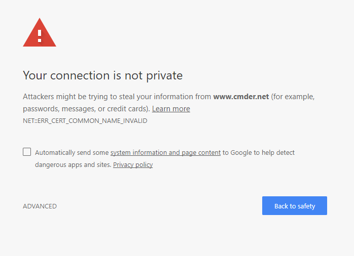 cmder.net gives certificate error with https · Issue #1519 · cmderdev/cmder · GitHub