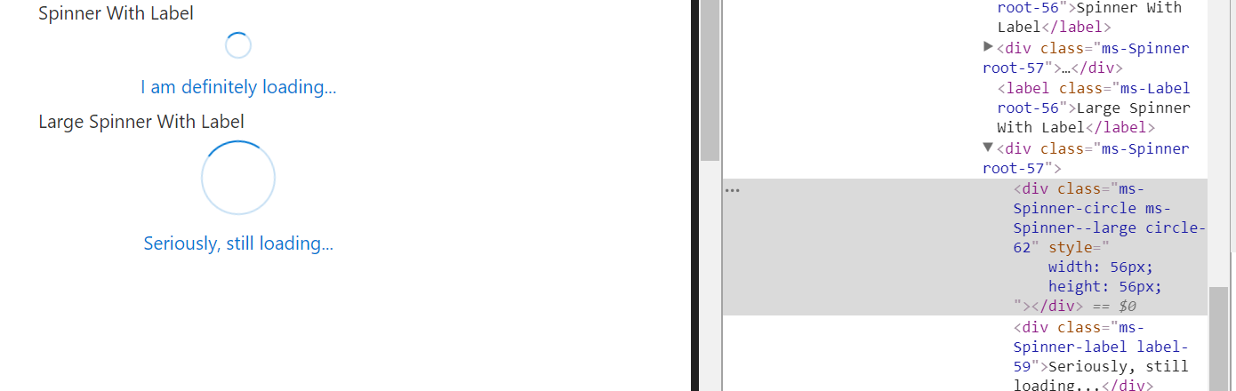 Allow custom sizes of Spinner · Issue #4973 · microsoft/fluentui · GitHub