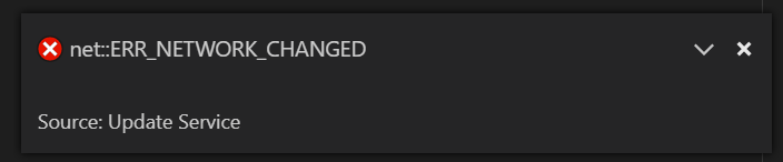 Error: net::ERR_INTERNET_DISCONNECTED · Issue #62824 · microsoft/vscode · GitHub