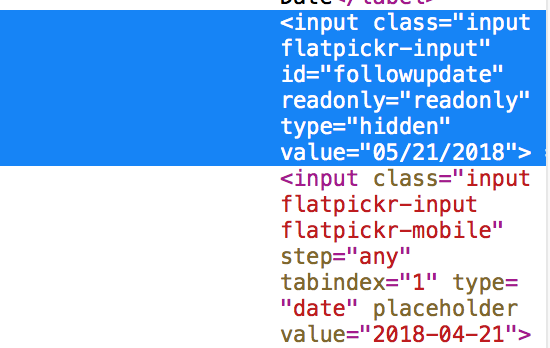 Mobile - how to set format / value - shows defaults · Issue #1343 · flatpickr/flatpickr · GitHub