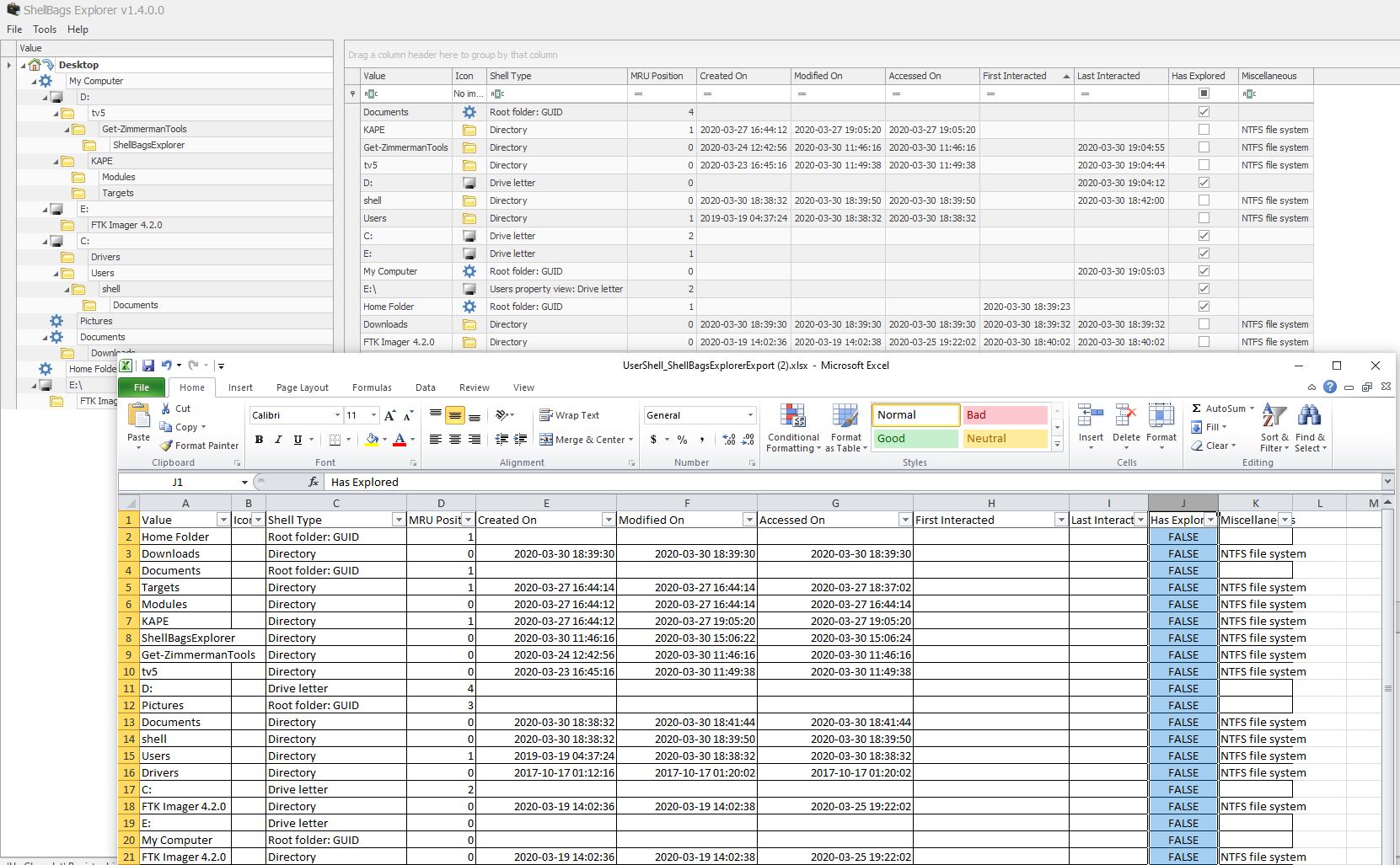 ShellbagExplorer and SBECMD - Has Explored · Issue #128 · EricZimmerman ...
