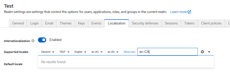 Localization - Supported locales not accepting custom values and missing from official Cultural ...
