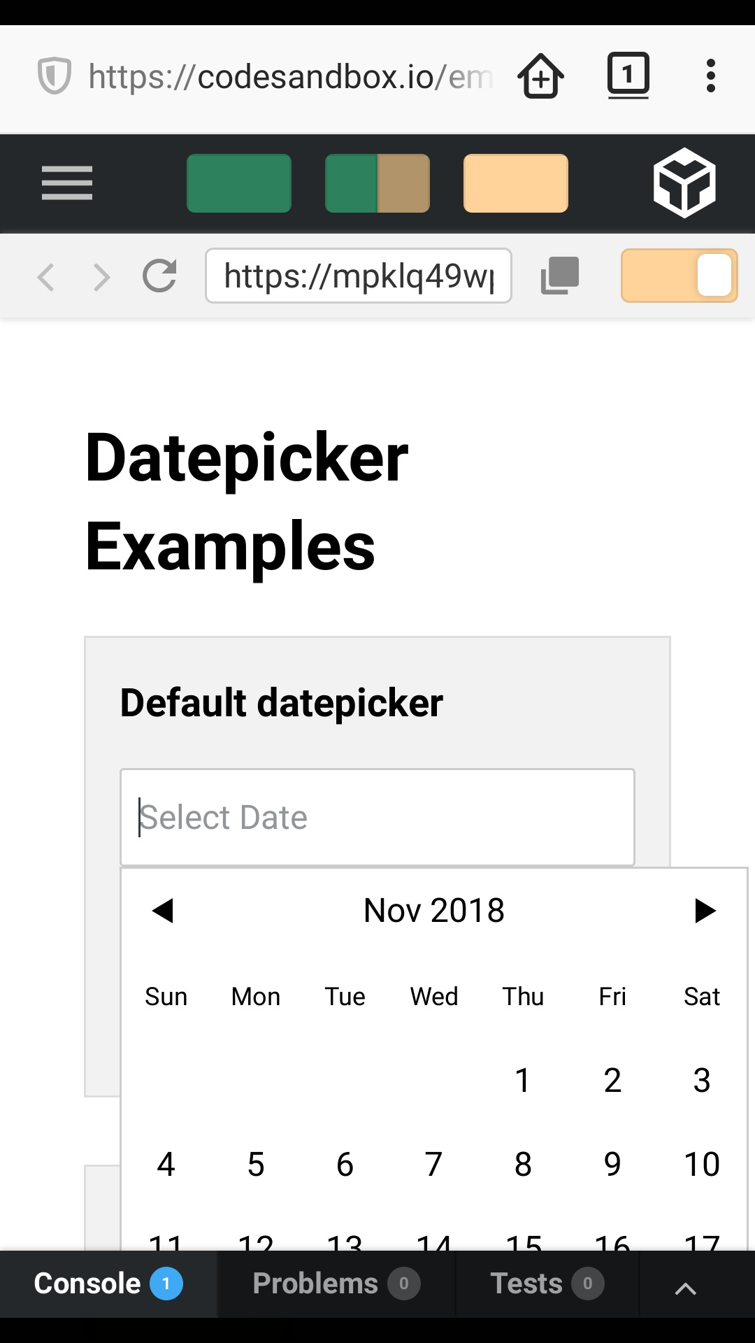 Center Calendar In Mobile Devices · Issue 629 · Charliekassel Vuejs Datepicker · Github